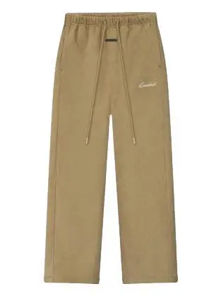 Fear Of God Essentials Suede Fleece Signature Relaxed Pant - Dune