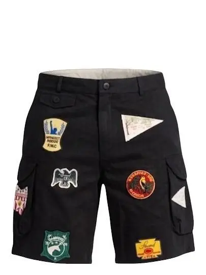 FOUND Patchwork Cargo Shorts - Vintage Black