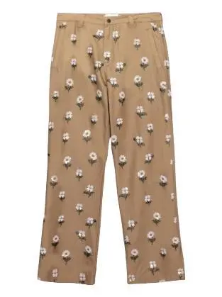 HONOR THE GIFT Flowers Beaded Pant - Taupe