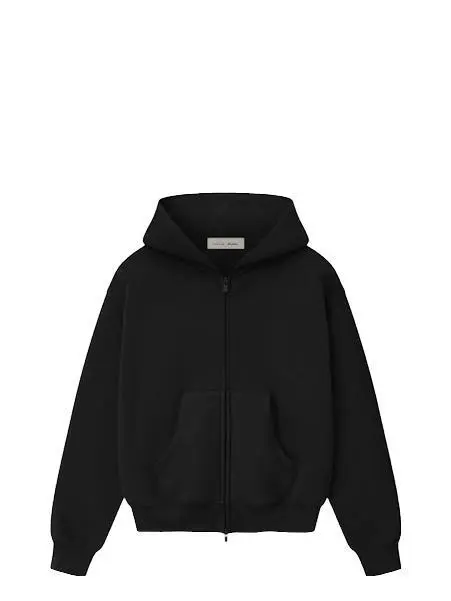 Fear Of God Essentials Classic Full Zip Hoodie - Vintage Black