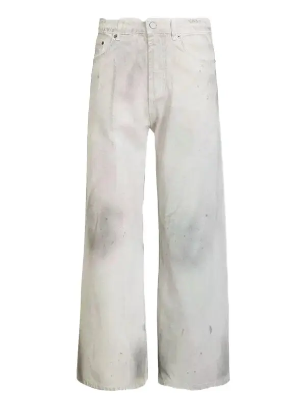 FOUND Baggy Straight Leg Jeans - Neutrals
