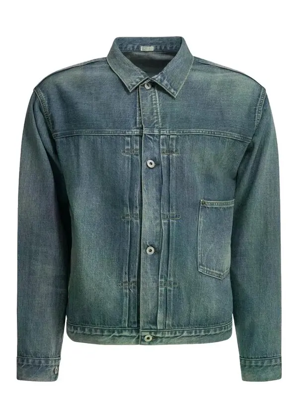 A.PRESSE No. 23 Button-down Denim Jacket - Blue