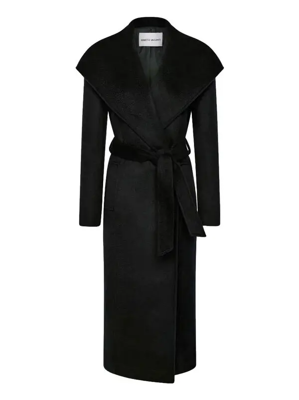 Rebecca Vallance Bower Belted Coat - Black