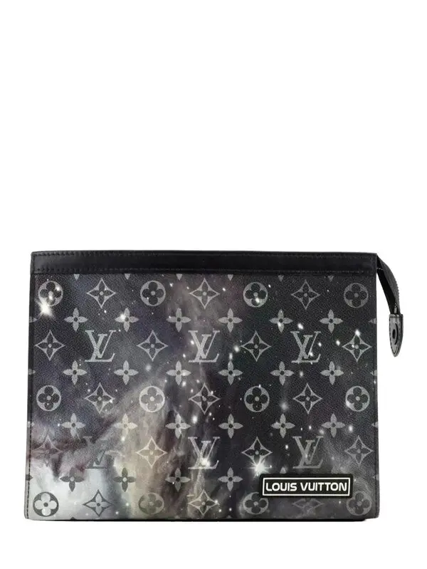 LOUIS VUITTON Pochette Voyage Limited Edition Monogram Galaxy Canvas Mm - Black