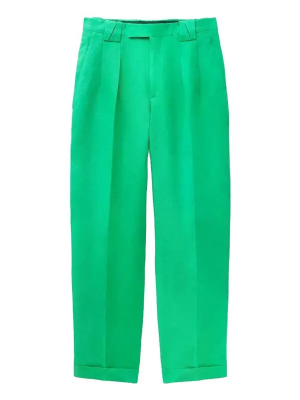 Versace Hemp Formal Pants - Green