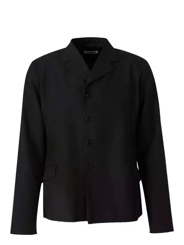 JIL SANDER Raw-edge Jacket - Black