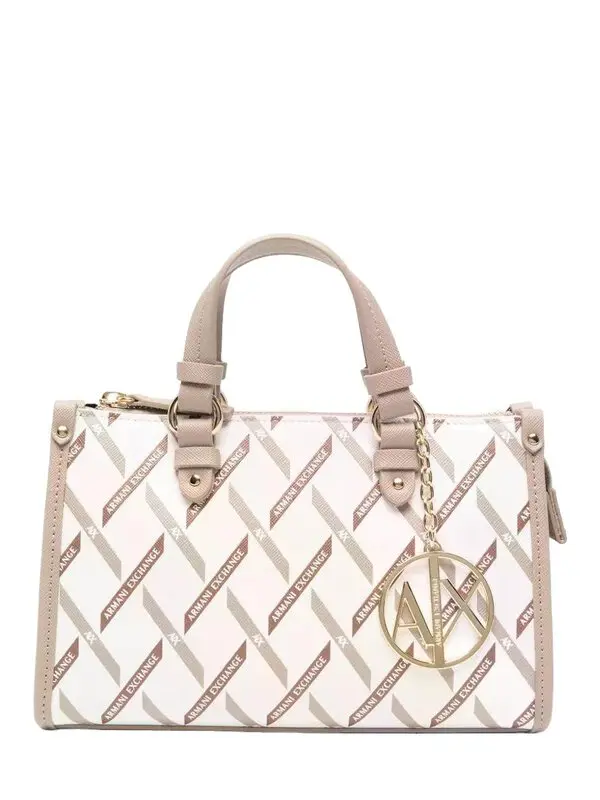 Armani Exchange Logo-print Tote - White