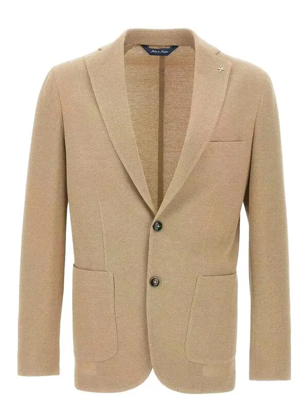 MARCHESANI Honeycomb-weave Blazer - Neutrals