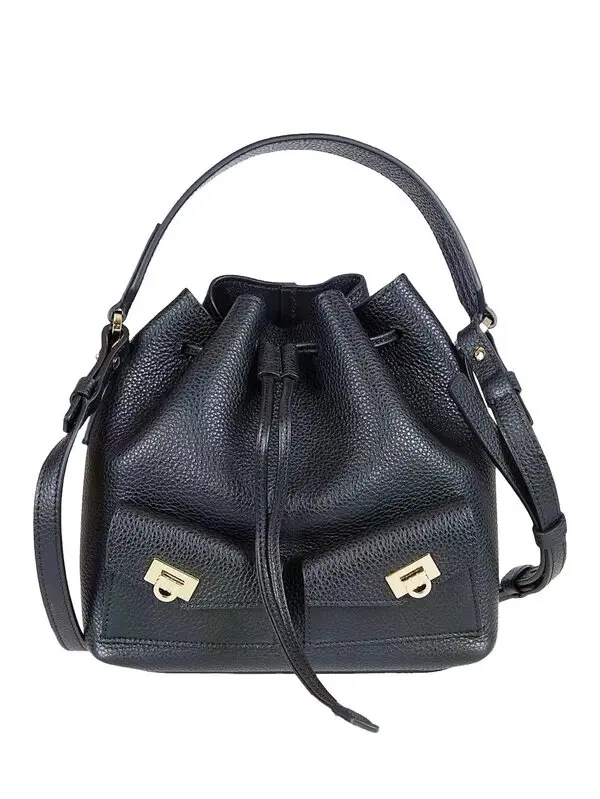FERRAGAMO Multi-pocket Bucket Bag - Black