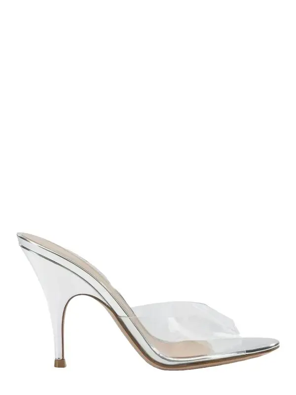 GIANVITO ROSSI Sofia Transparent Metallic-finish Pumps - White