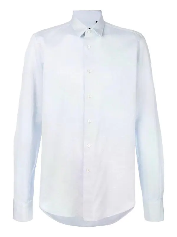 DELL'OGLIO Classic Long Sleeved Shirt - Blue