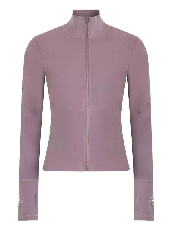 Adidas By Stella McCartney Perforated Zip-up Jacket - Purple