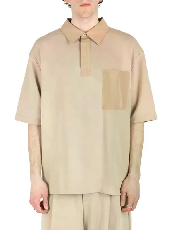 SOCIETE ANONYME Polo 92 Patch-pocket Polo Shirt - Neutrals