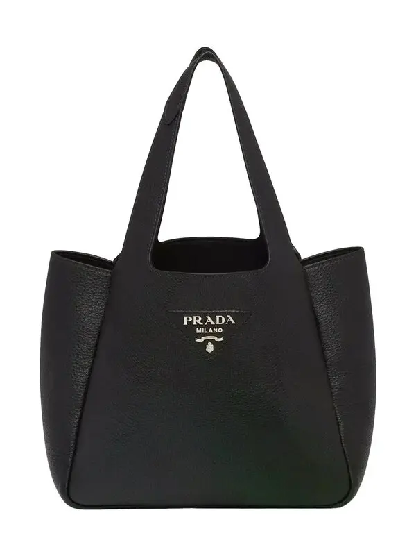 Prada Logo-plaque Tote Bag - Black
