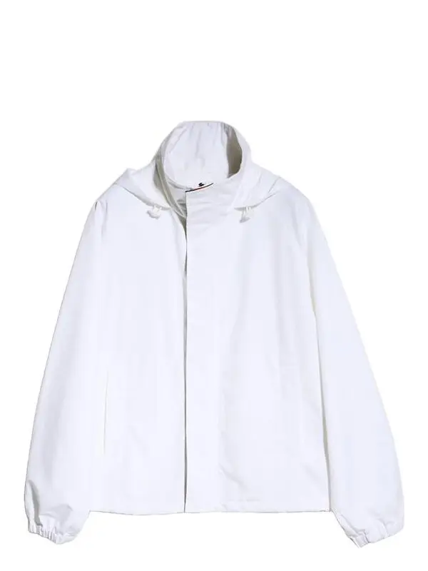 Gucci Compact Cotton Canvas Zip Jacket With Hood - White