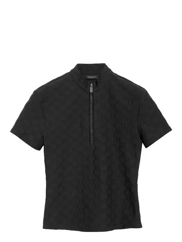 Gucci Gg Jacquard Jersey T-shirt - Black