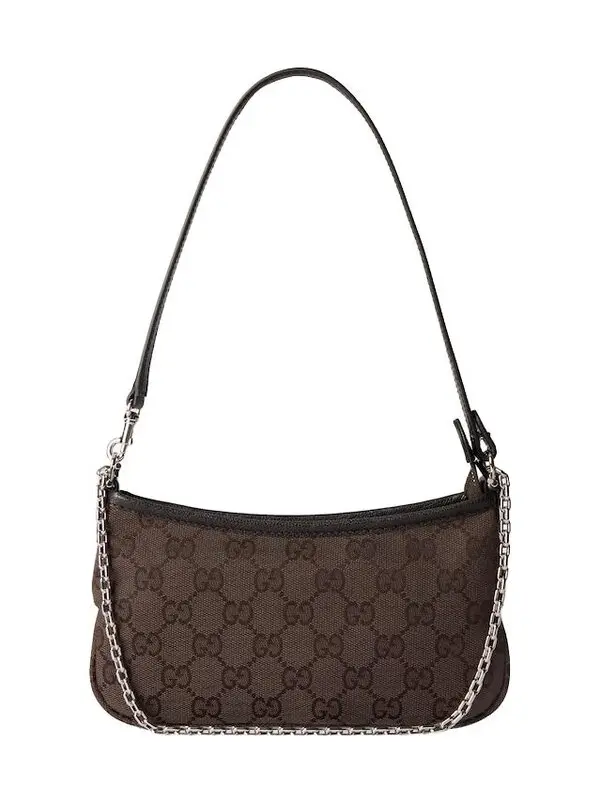 Gucci Gossip Small Shoulder Bag Gg Canvas - Beige