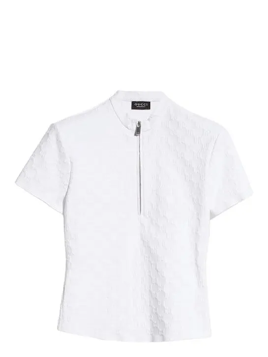 Gucci Gg Jersey Jacquard T-shirt - White