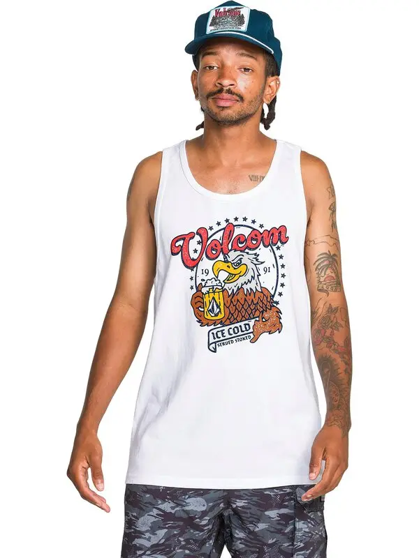 Volcom Serve Stoked Tank Top - White