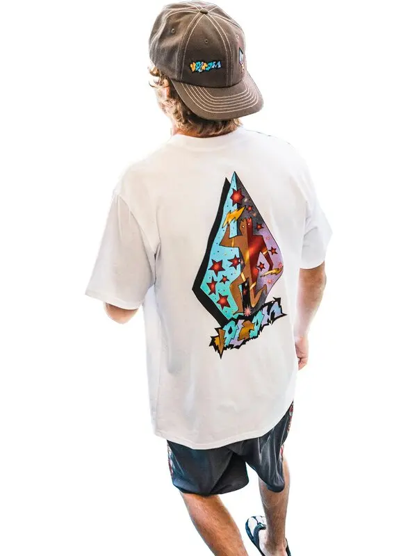 Volcom Star Shields Featured Artist Exp Short Sleeve Tee - White