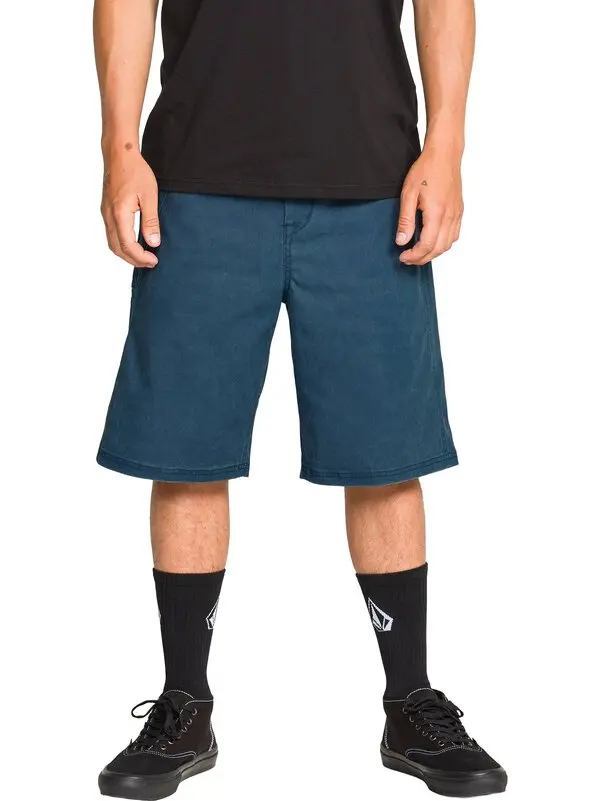 Volcom Dialed Relaxed Work Shorts - Midnight Blue