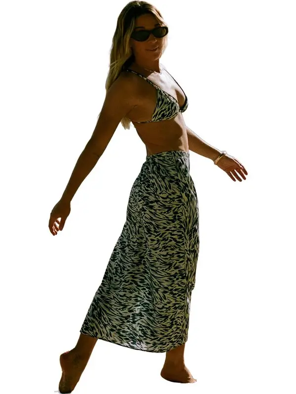 Volcom Midi Skirt - Blue Drift