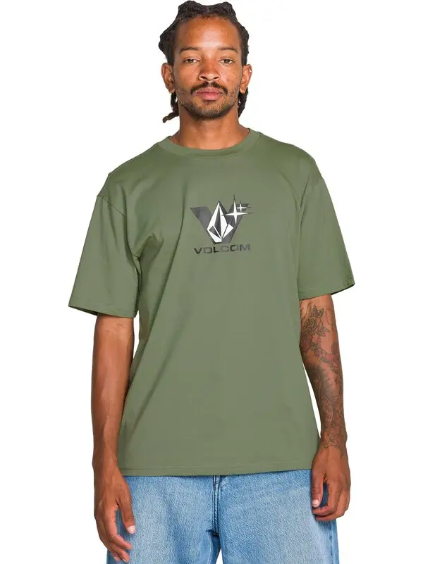 Volcom Be Kind Rewind Short Sleeve Tee - Brown Olive