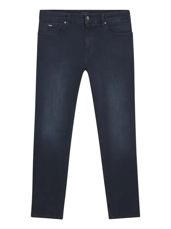 BOSS Maine Regular-fit Jeans In Knitted Denim - Dark Blue