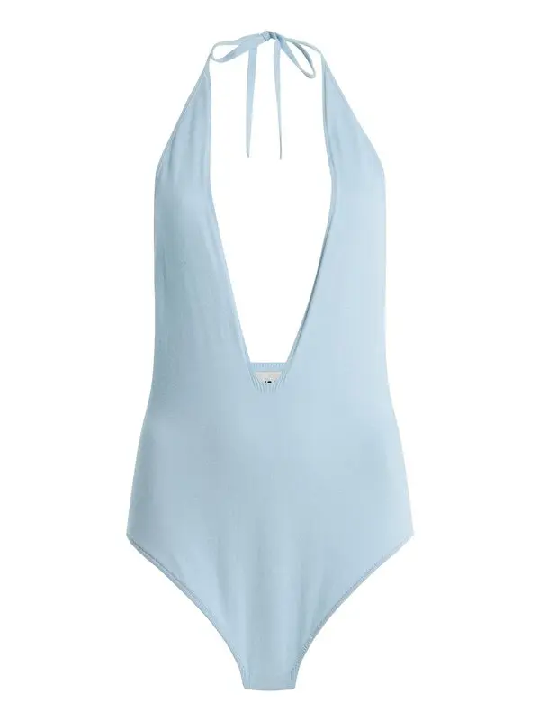 La Veste Cotton Knit Bodysuit - Blue