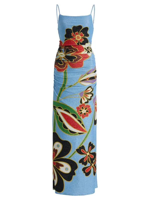 CALA DE LA CRUZ La Isla Kim Jersey Maxi Dress - Floral