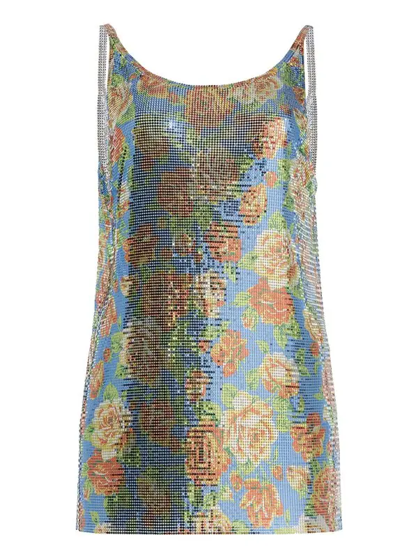 Rabanne La Isla Mesh Tank Top - Multi