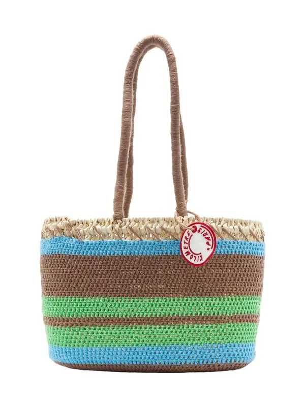 Kilometre Paris La Isla Raffia Tote Bag - Multi