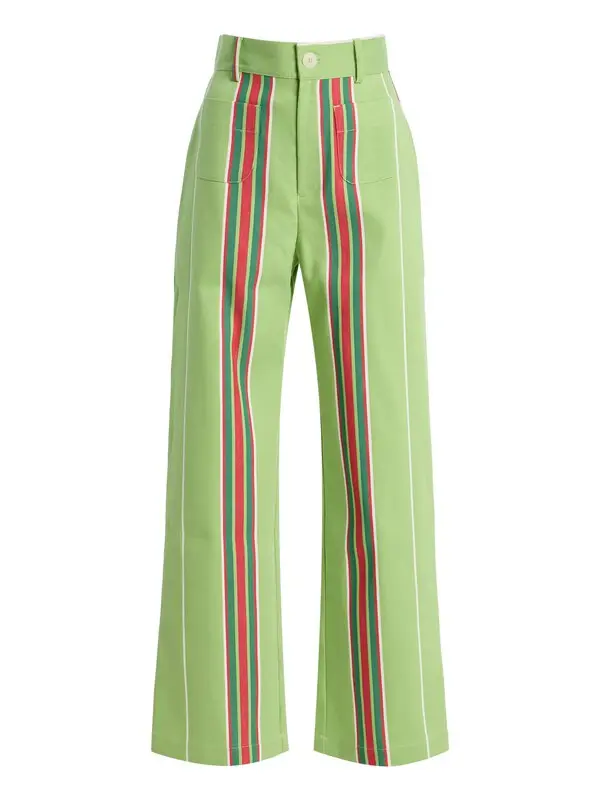 La Veste Exclusive La Isla Pippi Straight-leg Pants - Green
