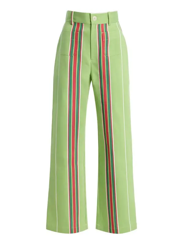 La Veste Exclusive La Isla Pippi Straight-leg Pants - Green