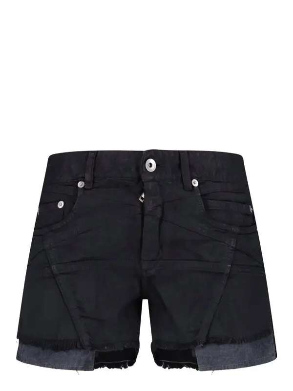 Rick Owens Lana Cutoff Denim Shorts - Black