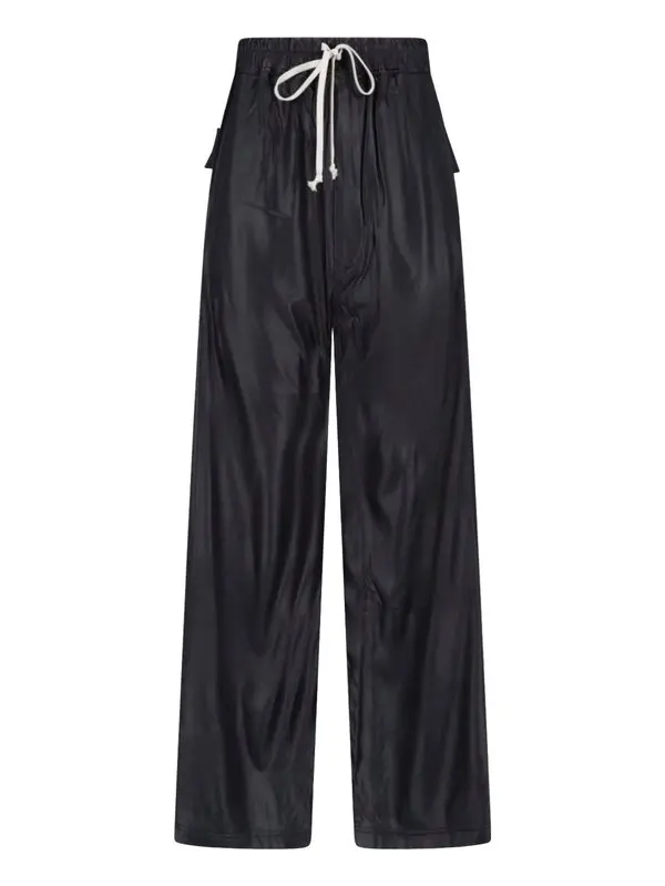 Rick Owens Wide Leg "pusher" Pants - Black