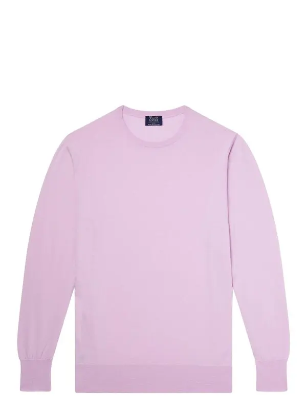 William Lockie Merino Wool Crewneck Sweater - Pink