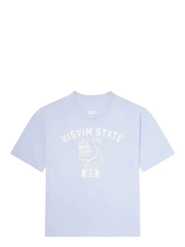 Visvim Jumbo Printed Cotton-jersey T-shirt - Blue