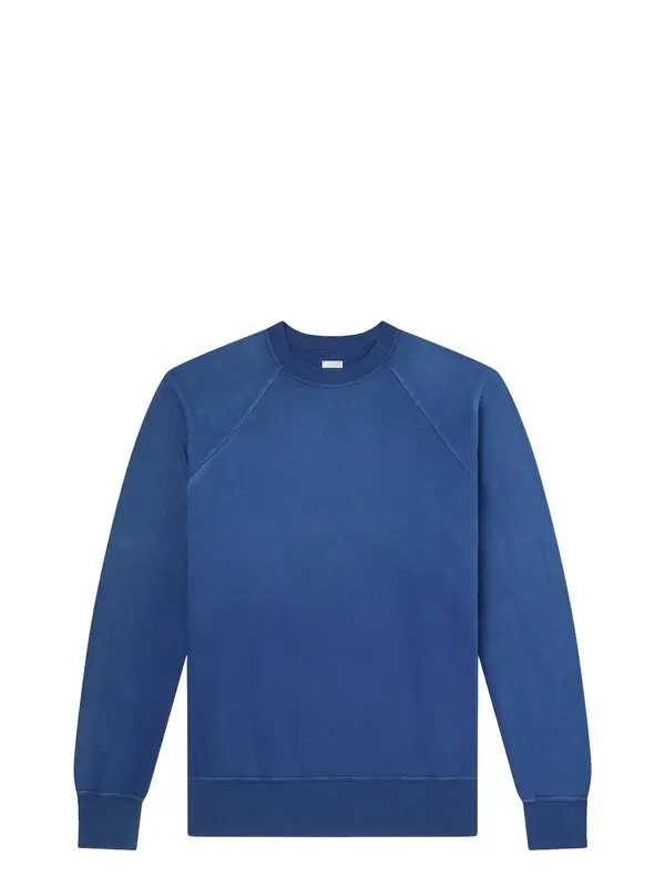 A.PRESSE Cotton-jersey Sweatshirt - Blue