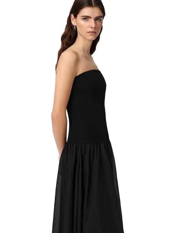 ALLSAINTS Tegan Hybrid Bodycon Maxi Dress - Black