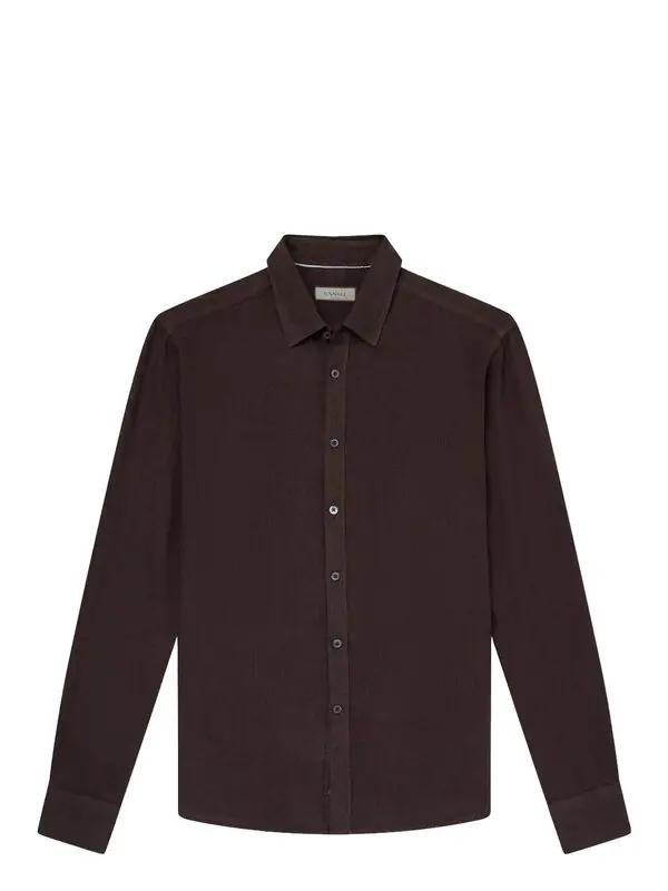 Canali Linen Shirt - Brown