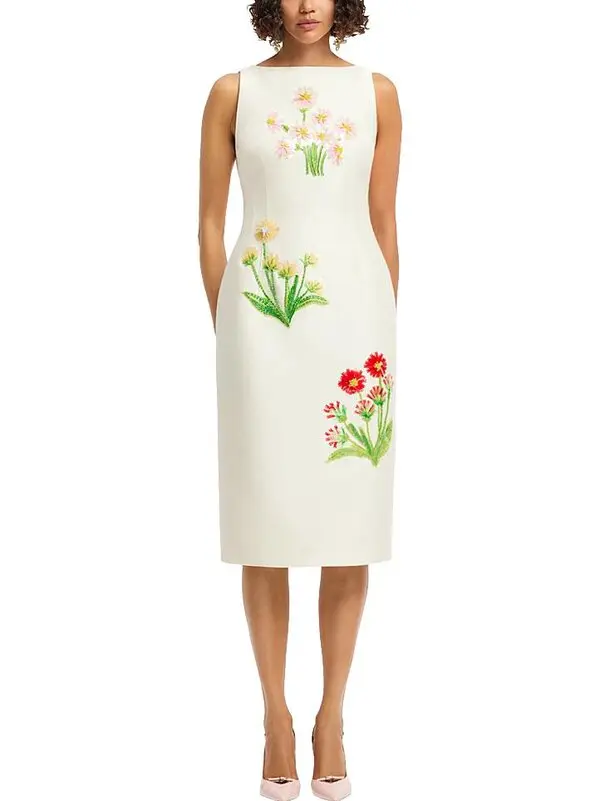 LEO LIN Eleanor Embellished Midi Dress - Wildflower