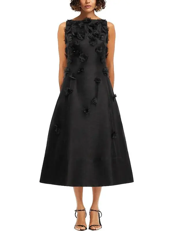LEO LIN Cleo Embellished Dress - Ebony