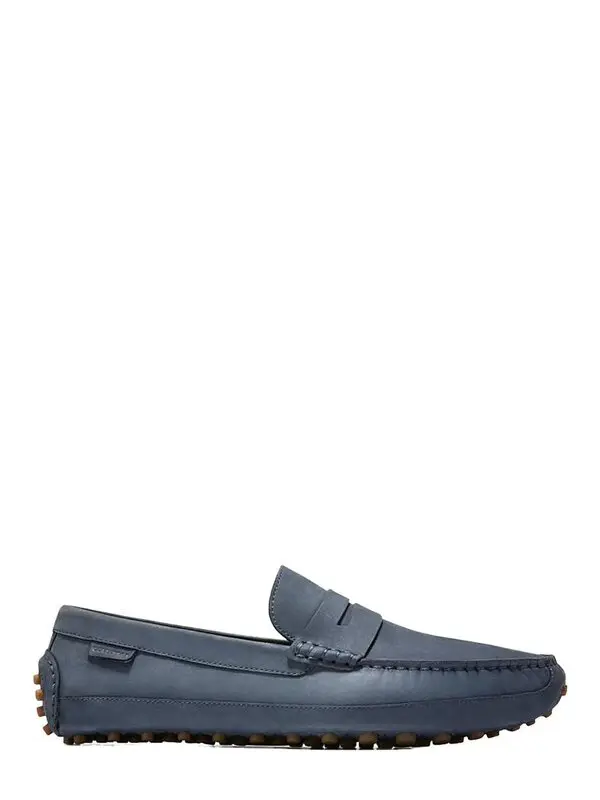Cole Haan Davies Grand Penny Leather Driving Loafers - Navy Blaze