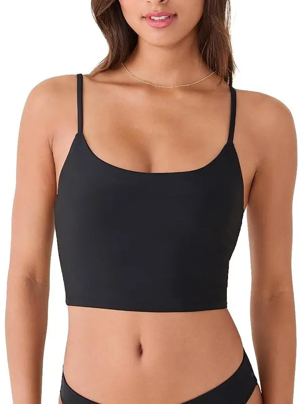 ANDIE Amalfi Scoop Neck Bikini Top - Black