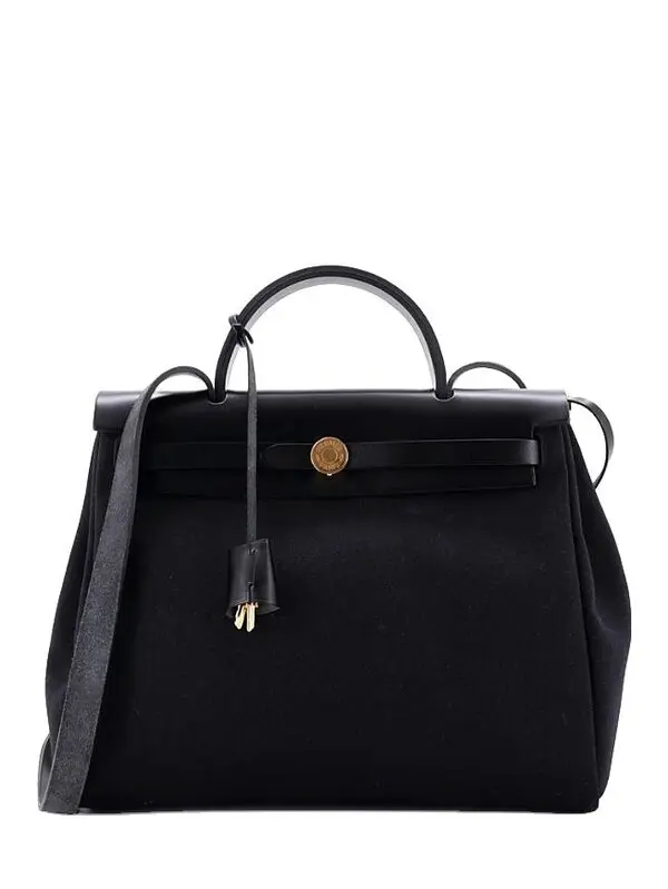 Hermès 31 Herbag Zip - Black