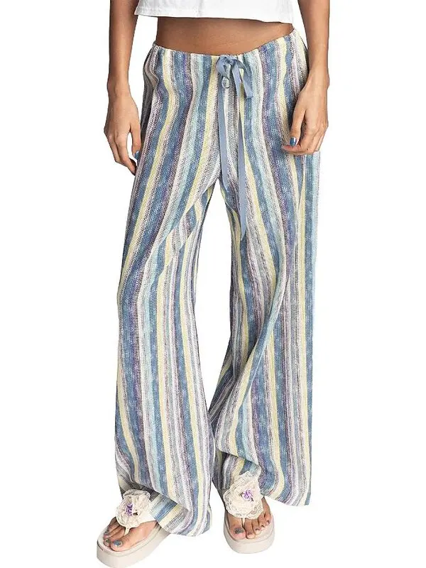 Anna Sui Serape Knit Pants - Denim Multi
