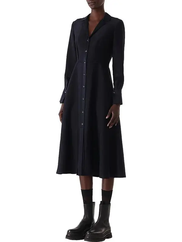 JASON WU Midi Twill Shirtdress - Ultra Navy