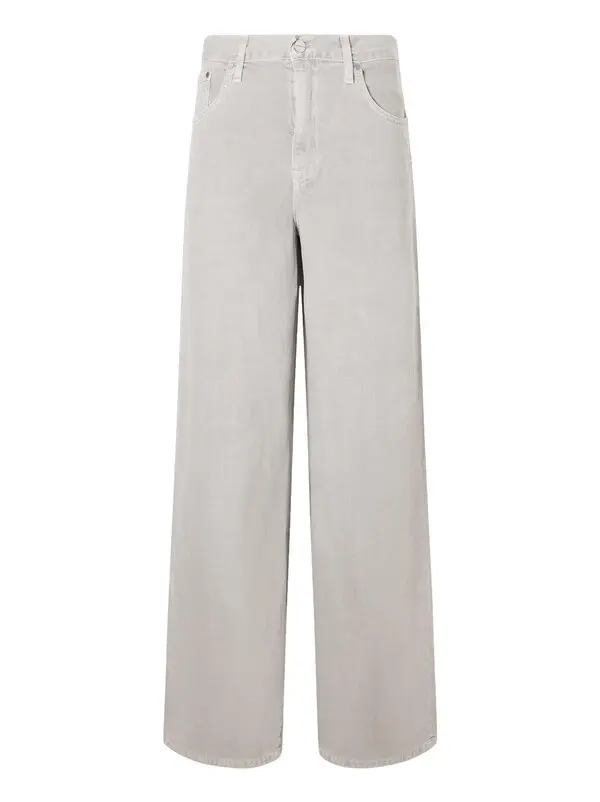 TWP Tiny Dancer Mid-rise Wide-leg Jeans - Gray