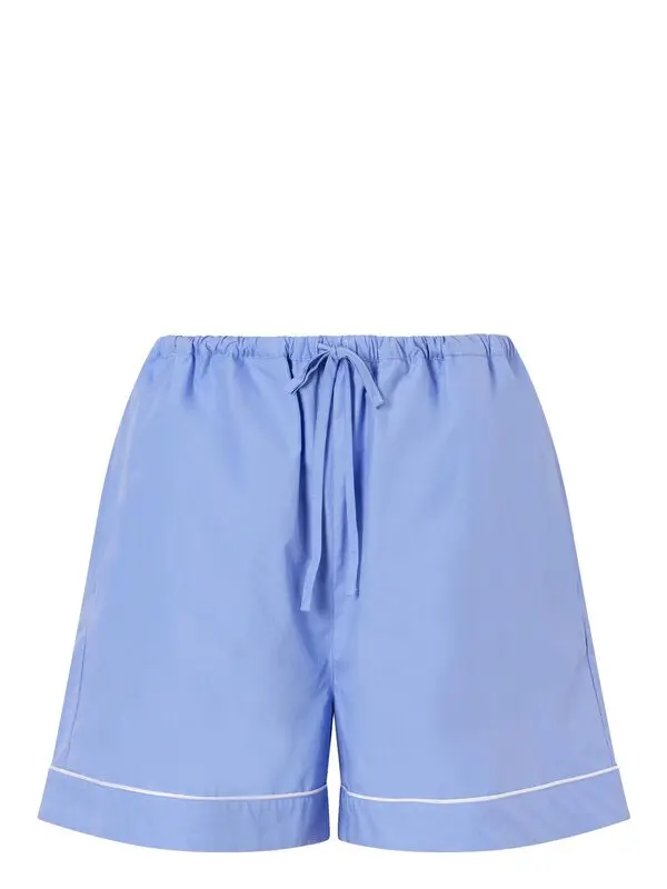 RÓHE Cotton-poplin 'jam' Shorts - Blue